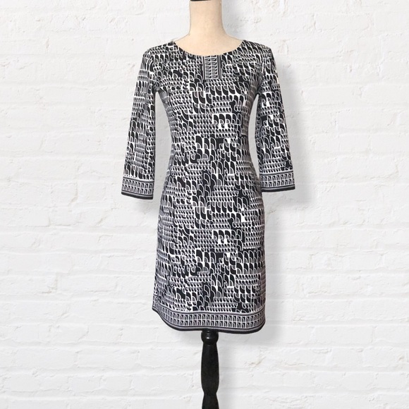 Studio M | Dresses | Studio M Multicolor Dress 34 Sleeve Dress Xs ...